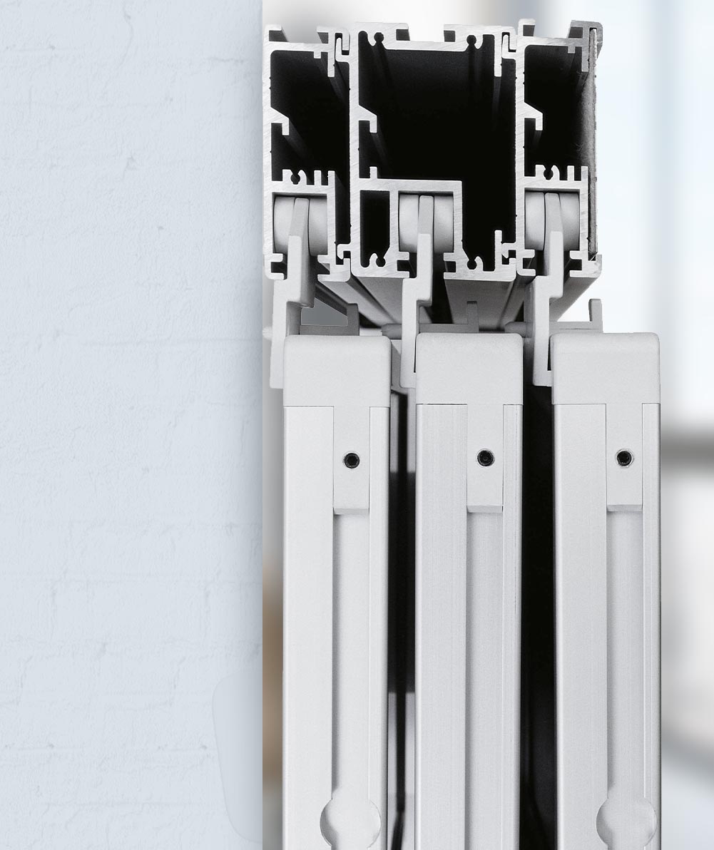 Wall-mounted Rail System | Products | magnetoplan (english)